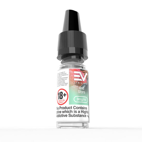 EV 10ml E-Liquids: Red Stars - 12mg Freebase (10 Pack) – Blazed Wholesale