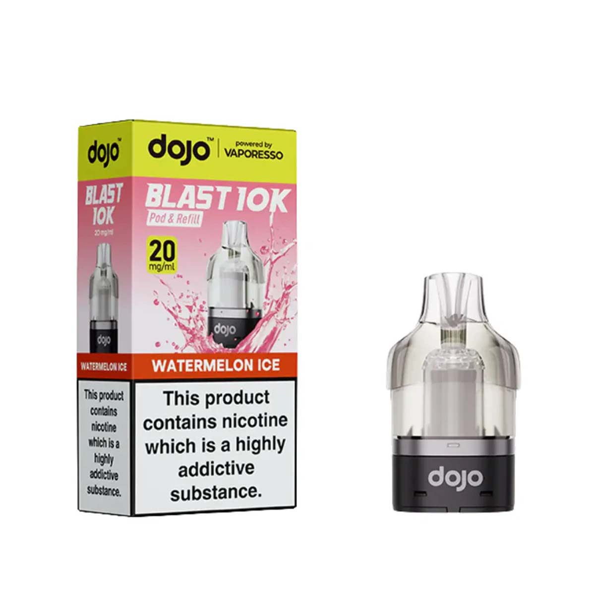 Vaporesso Dojo Blast 10K Pod Refills: Watermelon Ice - 20mg – Blazed ...